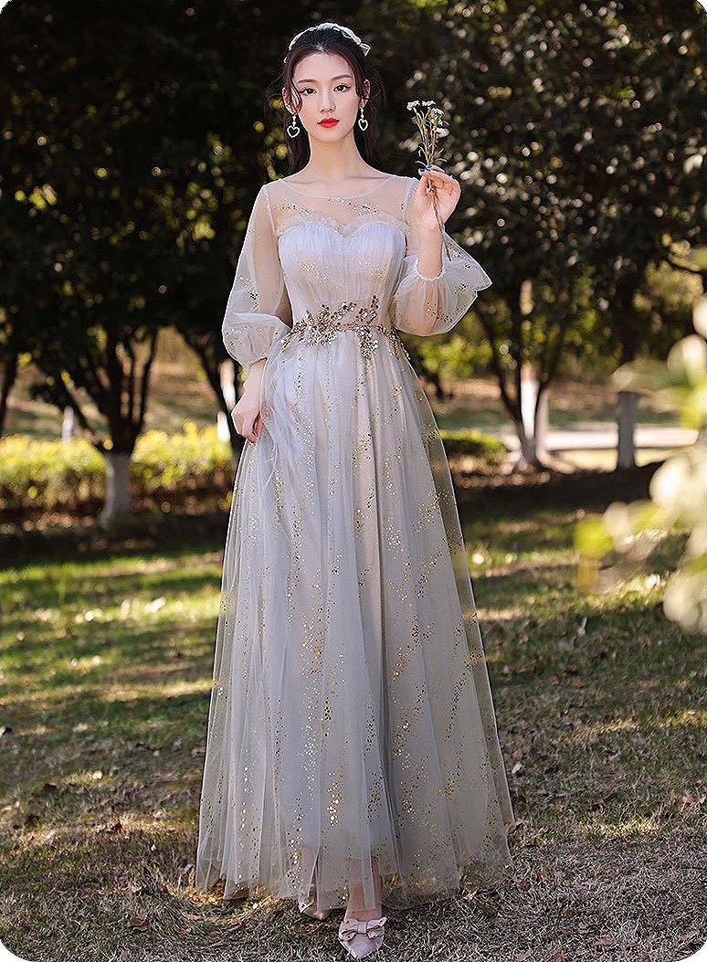 【仙女气息】High Quality Evening Gown/ Wedding Dinner Gown/Wedding dinner ...