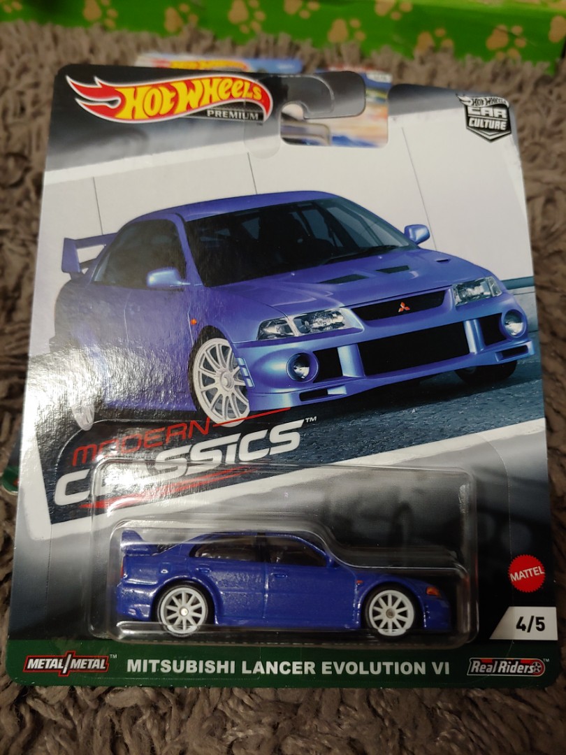 hot wheels mitsubishi lancer Evolution VI, 興趣及遊戲, 玩具 & 遊戲類 - Carousell