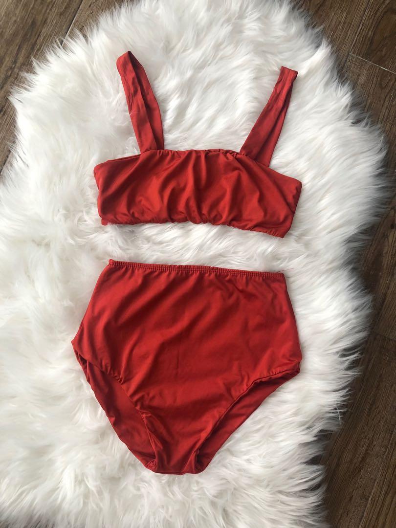 HW Bikini (Rust), Women's Fashion, Swimwear, Bikinis & Swimsuits on ...
