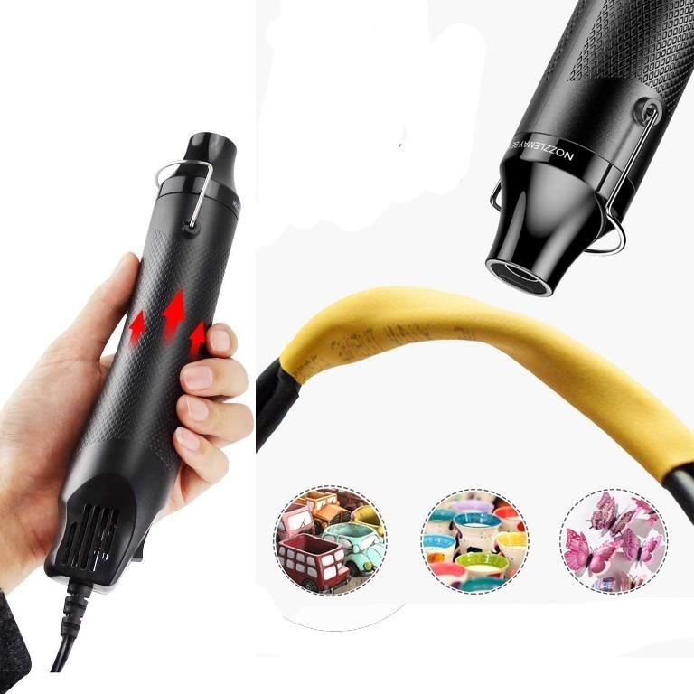 {I4} DIY Heat Gun 6.6ft Cable 300W Dual-Temperature Portable Hot Air ...