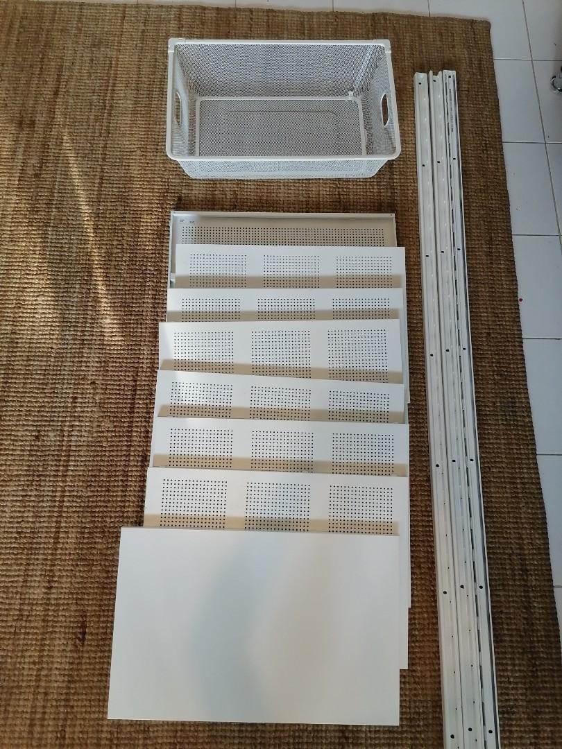 IKEA ALGOT Wall Shelves, brackets, tracks etc, Furniture & Home Living ...