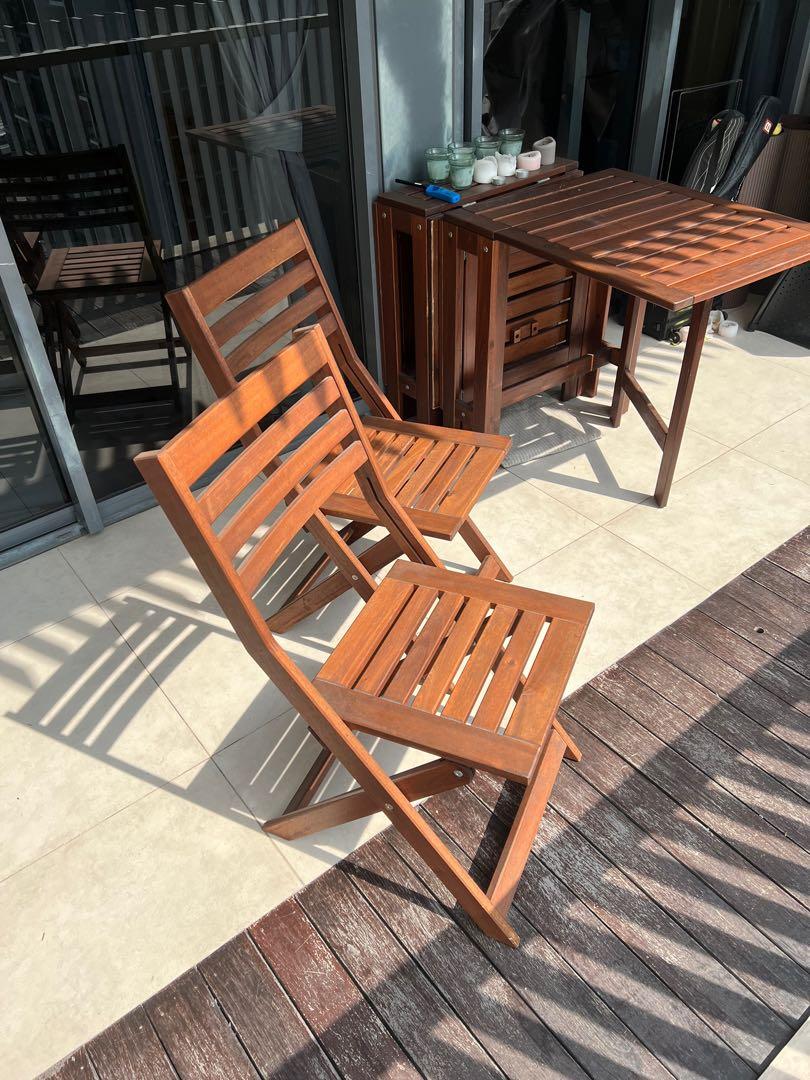 IKEA APPLARO chairs at 40$ each, Furniture & Home Living, Outdoor ...