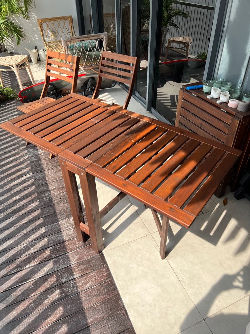 IKEA APPLARO table, Furniture & Home Living, Outdoor Furniture on Carousell