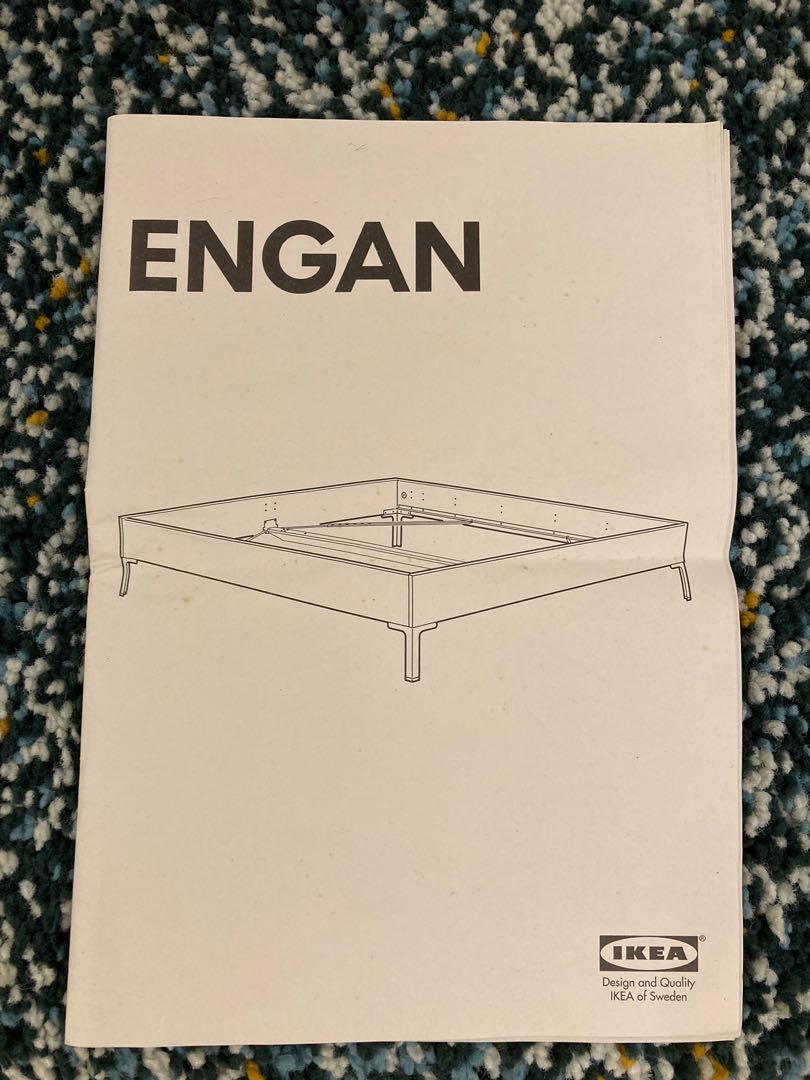 Ikea queen bed frame (“Engan”), Furniture & Home Living, Furniture, Bed ...
