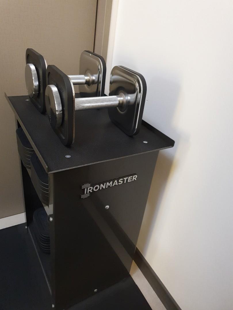 Ironmaster 75lbs + Dumbbell Stand, Sports Equipment, Exercise & Fitness ...