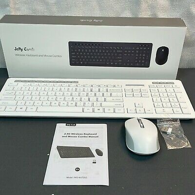 Jelly Comb IWG-WJTZ02 White 2.4G Wireless Keyboard And Mouse Combo ...