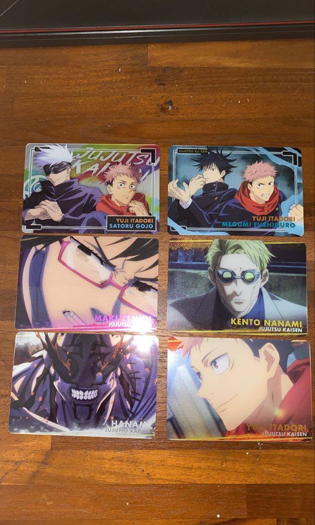 Jjk rare metallic cards! Gojo / Itadori / Megumi, Hobbies & Toys ...