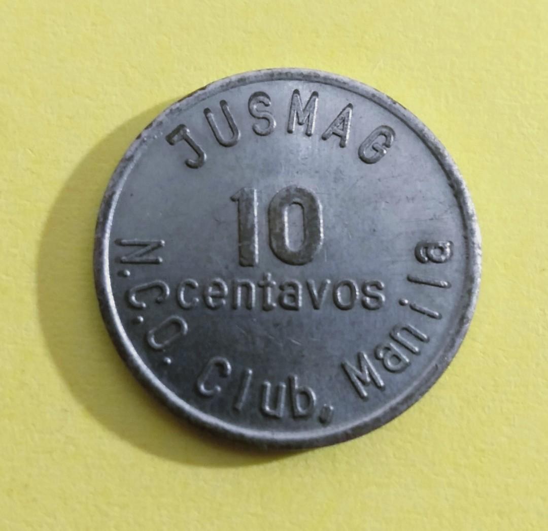 Jusmag NCO Club US-PH Military Token 10c, Hobbies & Toys, Memorabilia ...