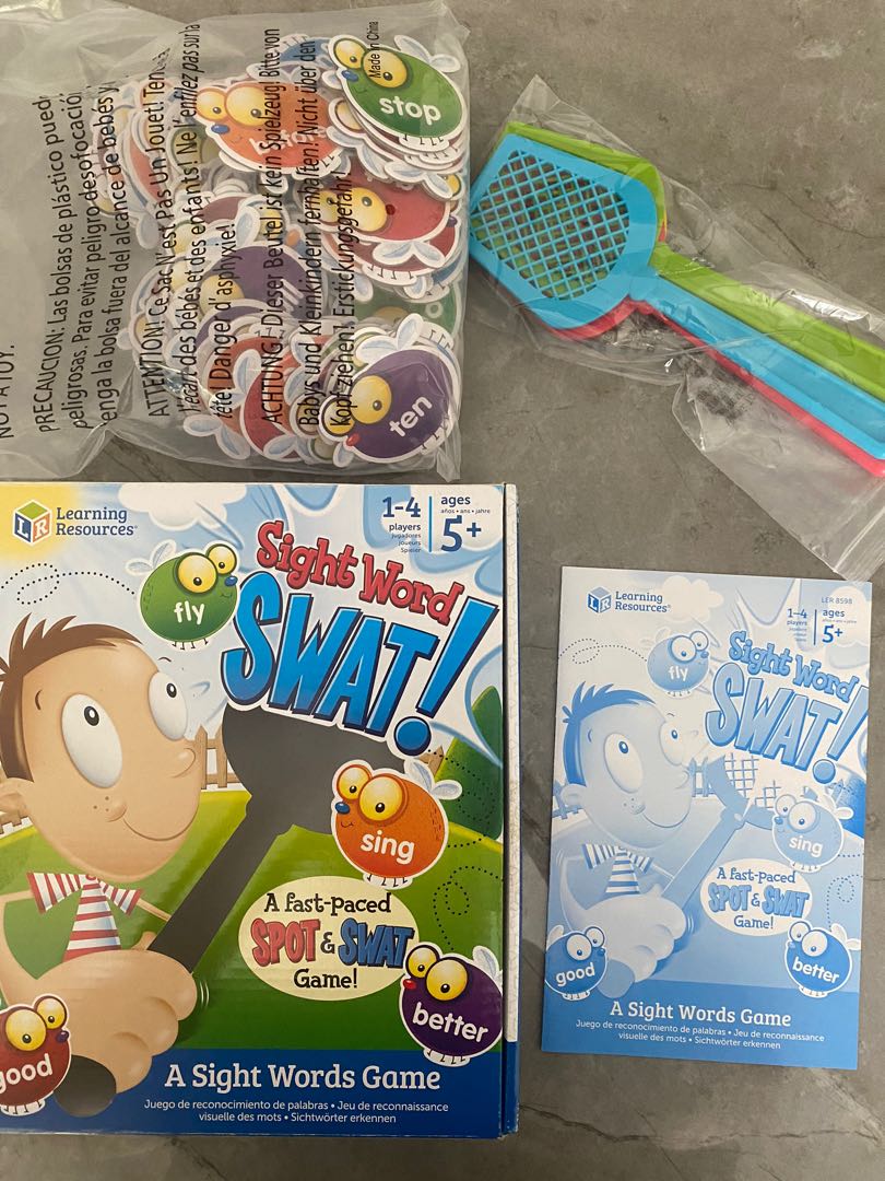 Learning Resources sight word Swat, Hobbies & Toys, Toys & Games on ...