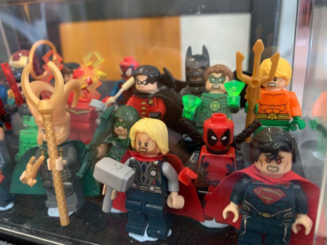 Lego look alike brick toy figurine from DC and Marvel character like ...