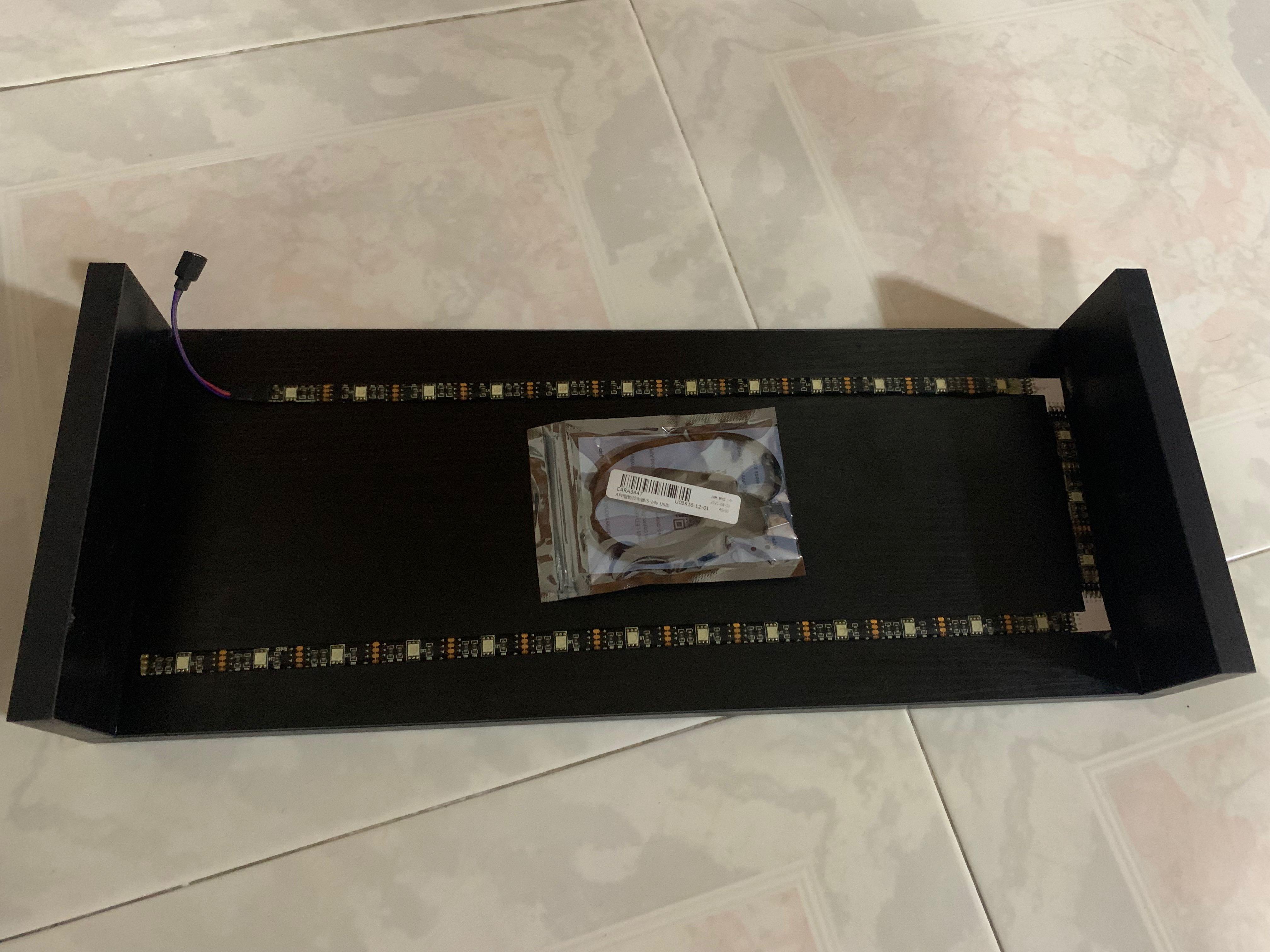Monitor Riser Stand w/ LED strip, Furniture & Home Living, Furniture ...