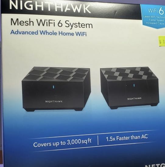 Netgear Router MK62 Wi-Fi 6 mesh wifi AX1800, 電腦＆科技, 電腦周邊及配件, Wifi及上網相關 ...