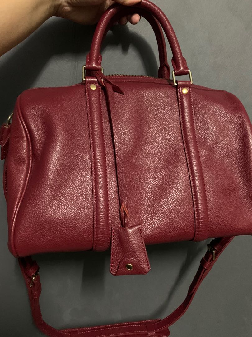 New Lock & Key Maroon Bag, Women's Fashion, Bags & Wallets, Cross-body ...