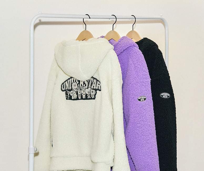 Official BT21 FLEECE JACKET, Women's Fashion, Coats, Jackets and ...