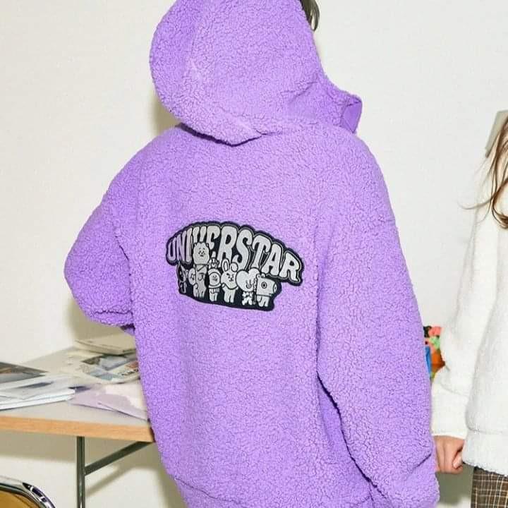 Official BT21 FLEECE JACKET, Women's Fashion, Coats, Jackets and ...