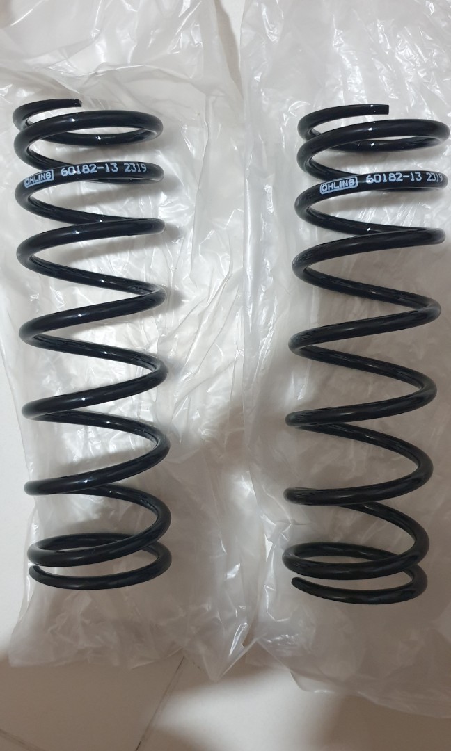 Ohlins springs (black ya767 for aerox155), Motorcycles, Motorcycle ...