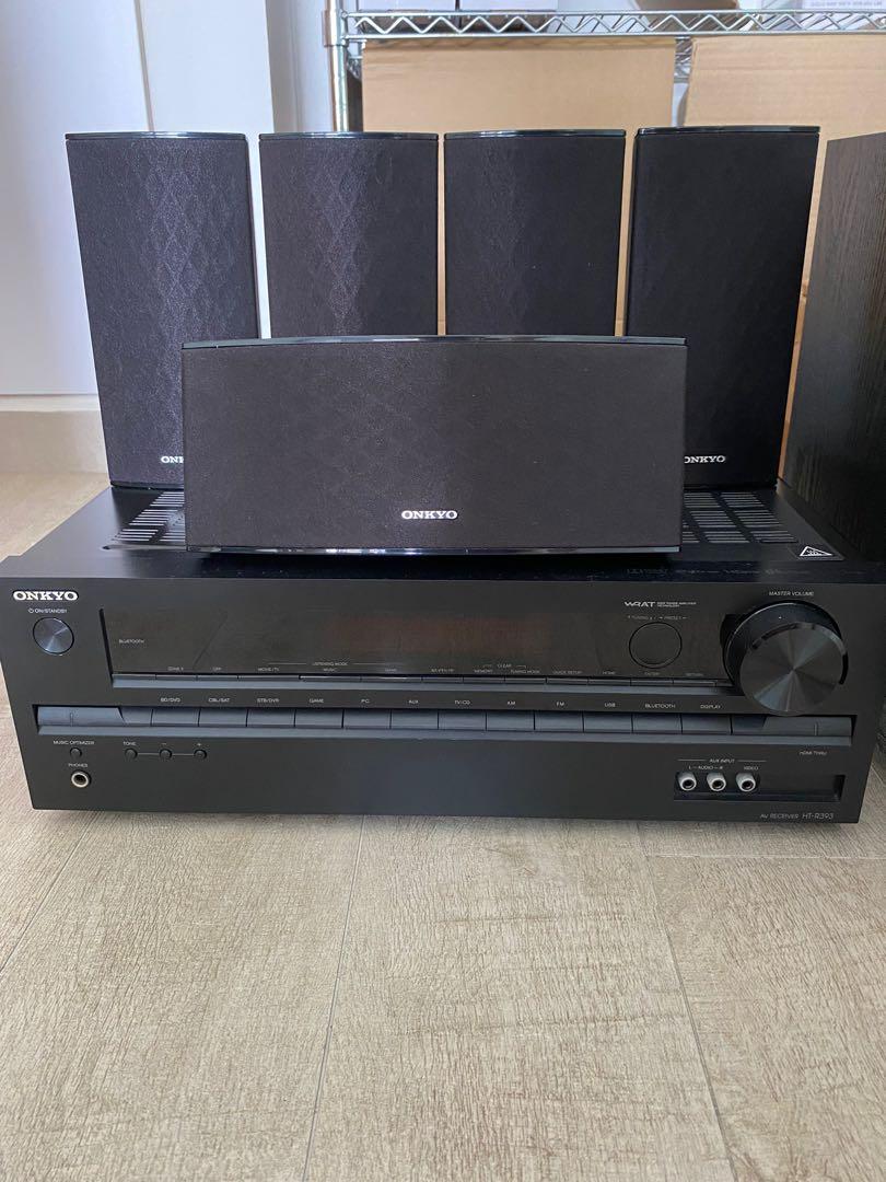 Onkyo HT-S7300 / HT-R393 5.1 Channel Home Theater Speaker Package - Speakers and SubWoofer ONLY ...