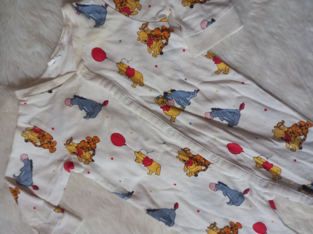 Preloved onesie, Winnie the Pooh, Babies & Kids, Babies & Kids Fashion ...