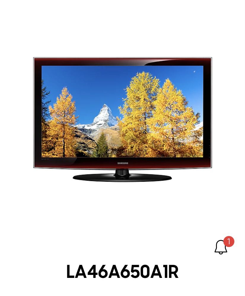 Samsung LCD TV 46“, TV & Home Appliances, TV & Entertainment, TV on Carousell