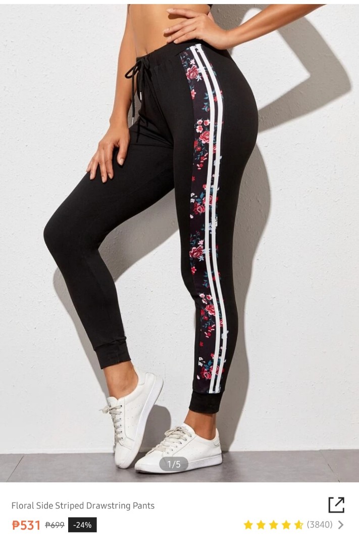 SHEIN CURVE DREW STRING PANTS, Women's Fashion, Activewear on Carousell