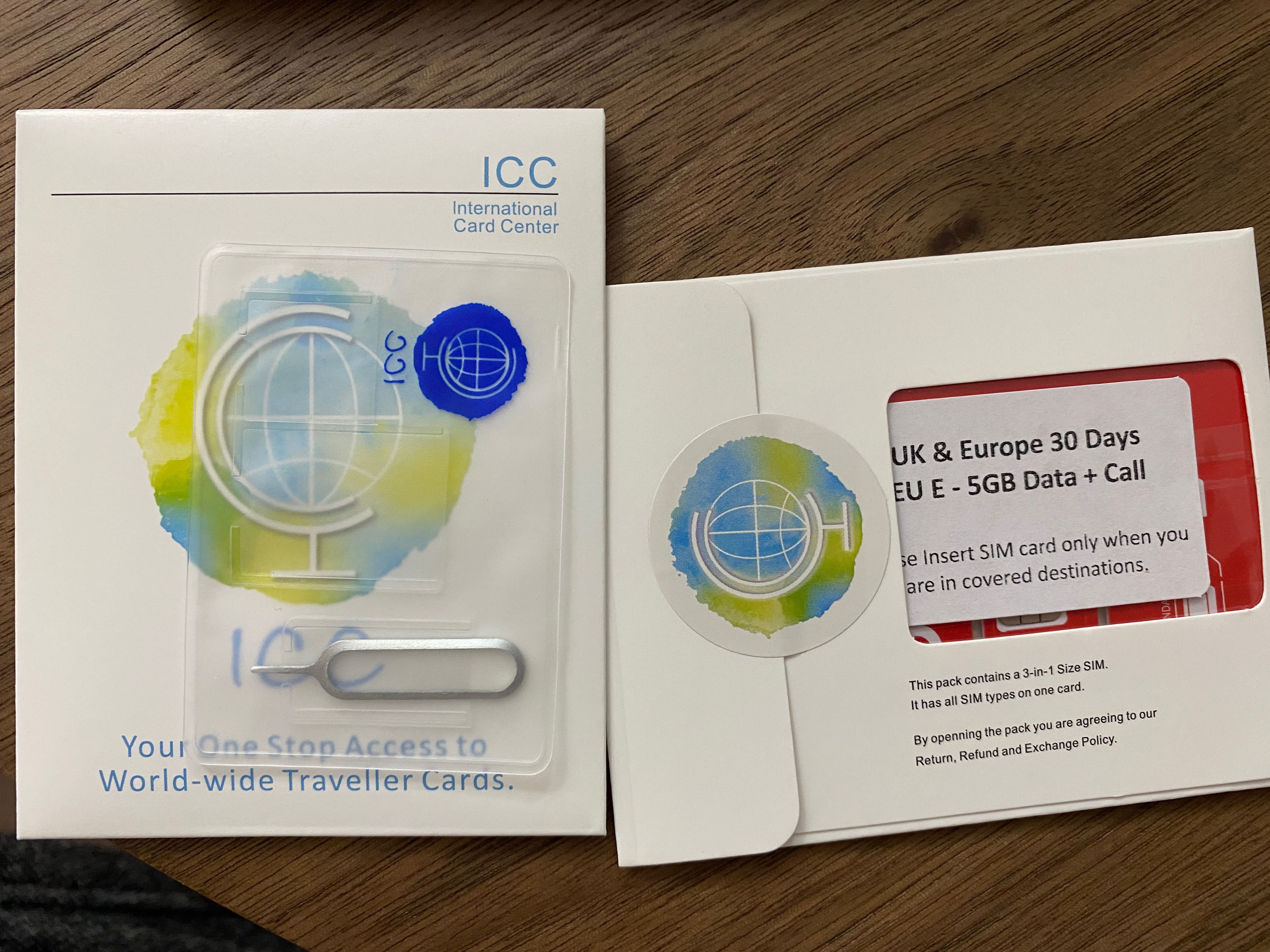 SIM card for UK & Europe 5GB 30 Days unactivated ICC, Hobbies & Toys ...