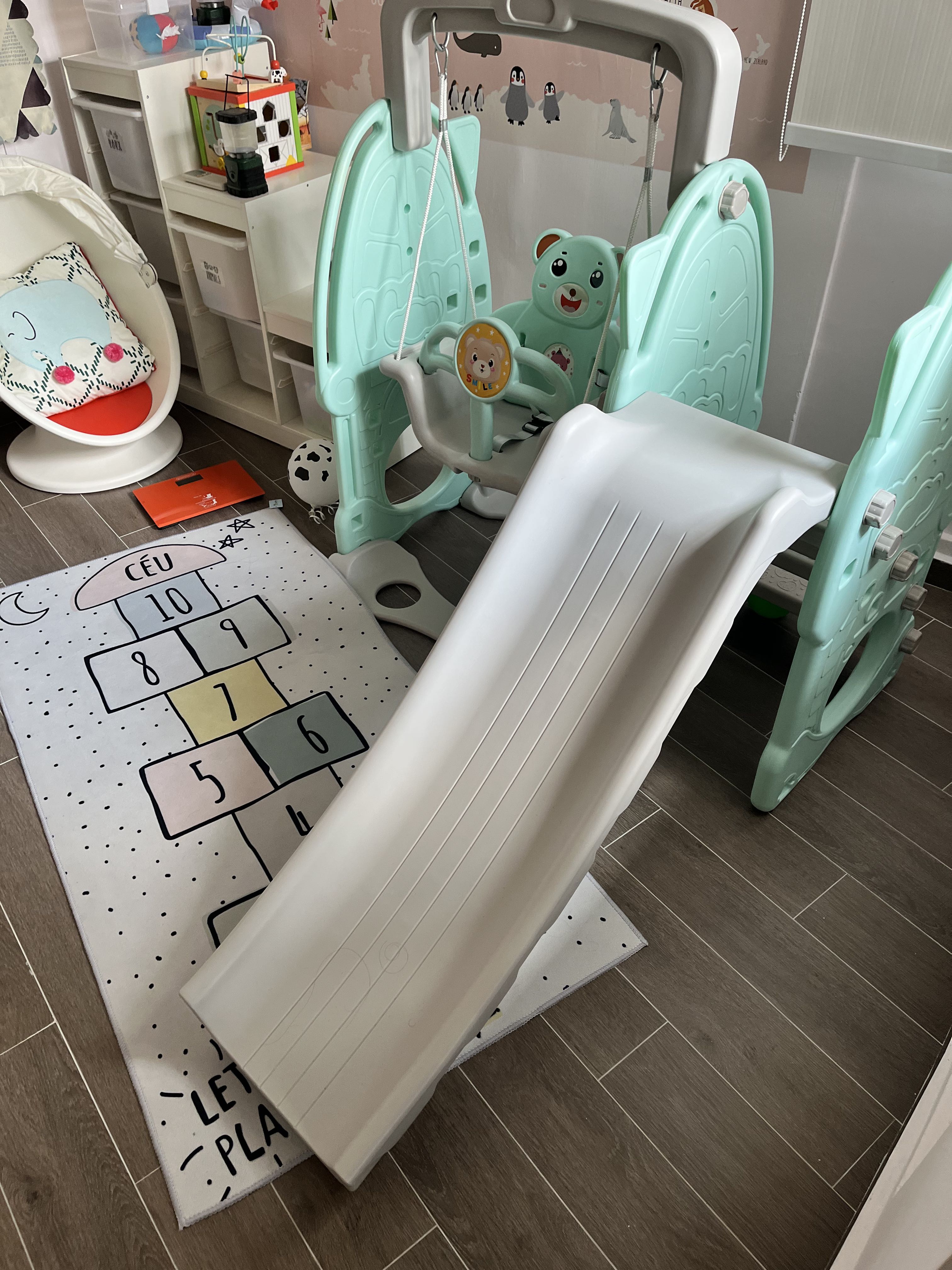 Slide and swing, Babies & Kids, Infant Playtime on Carousell