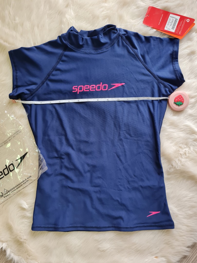 Speedo short sleeve rashguard, Women's Fashion, Swimwear, Rash guard on ...