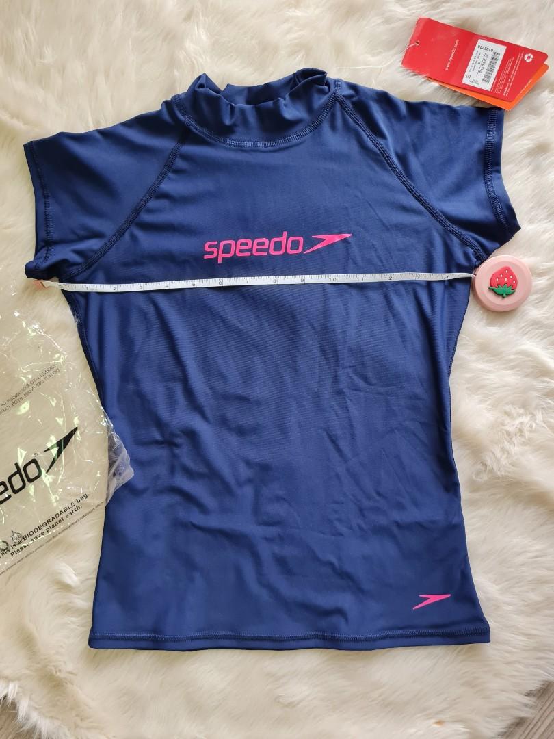 Speedo short sleeve rashguard, Women's Fashion, Swimwear, Rash guard on ...