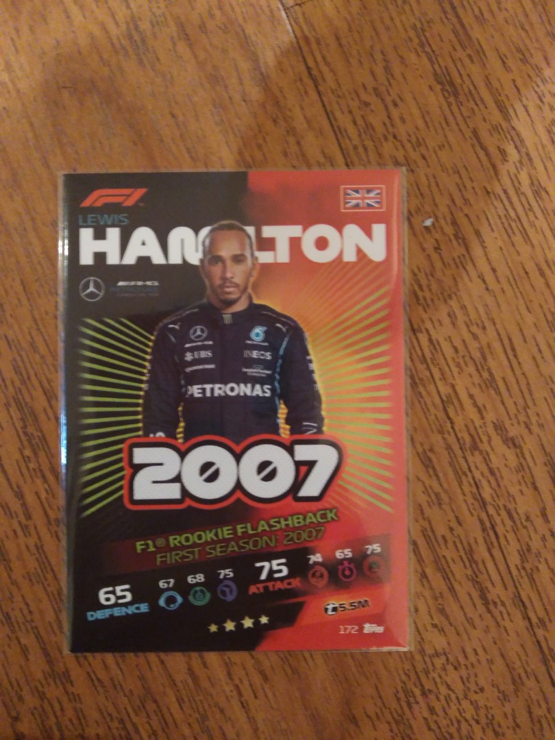 Turbo attax Lewis Hamilton rookie card, Hobbies & Toys, Toys & Games on ...