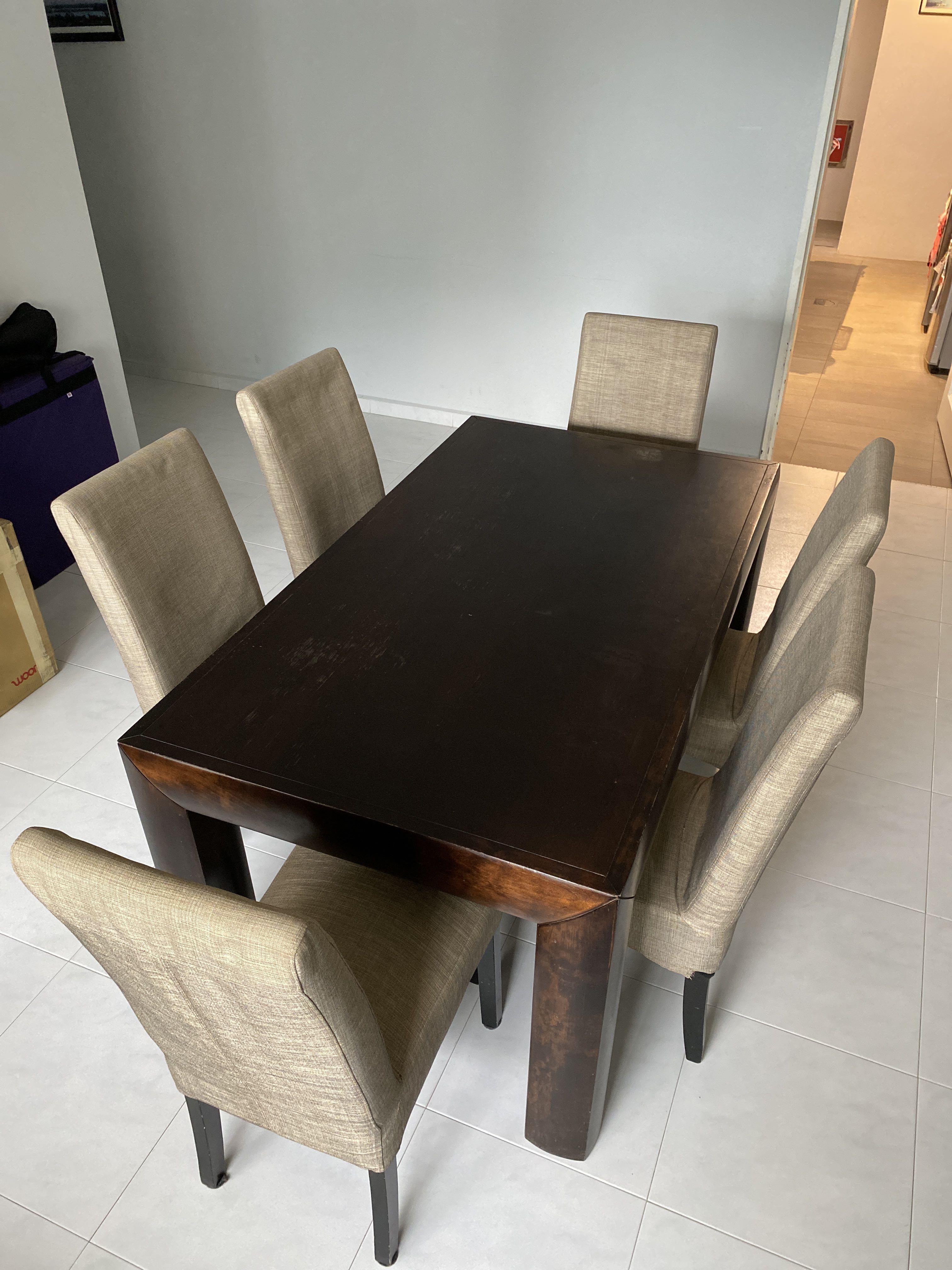 USED Yoshi Solid Wood Dining Table, Furniture & Home Living, Furniture ...