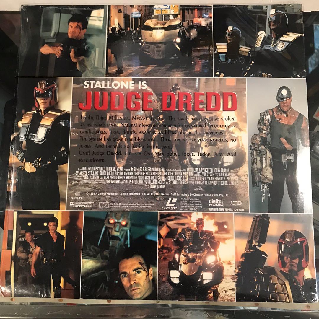 Vintage 90s Judge Dredd Laserdisc not dvd blueray cd, Hobbies & Toys ...