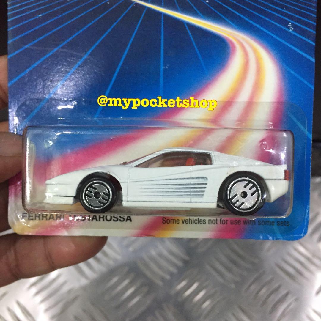 (SOLD) Vintage Hot Wheels FERRARI TESTAROSSA - White w/ Red Interior ...