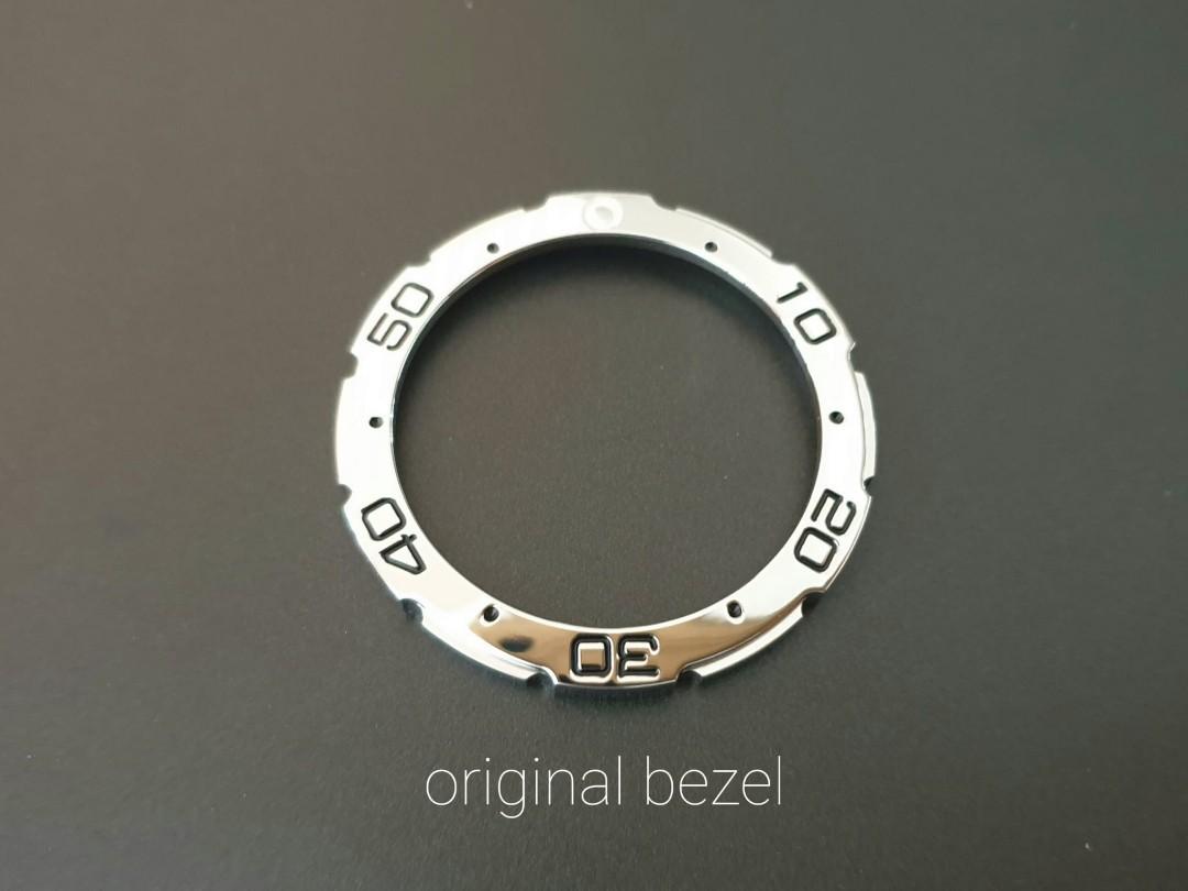 Vostok Amphibia automatic watch. Bezel mod add 15/- Blue "Omega" wave ...