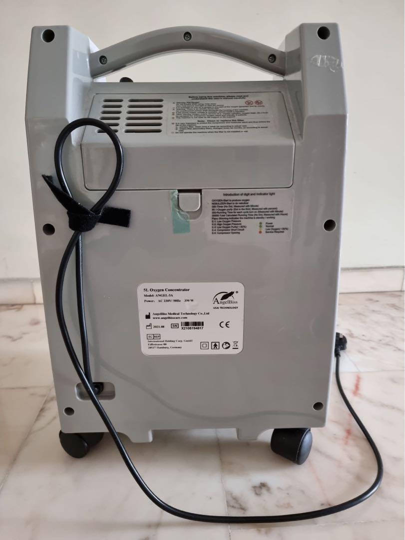 WTS: Angelbiss 5S Oxygen Concentrator 5Lpm, Health & Nutrition, Medical ...