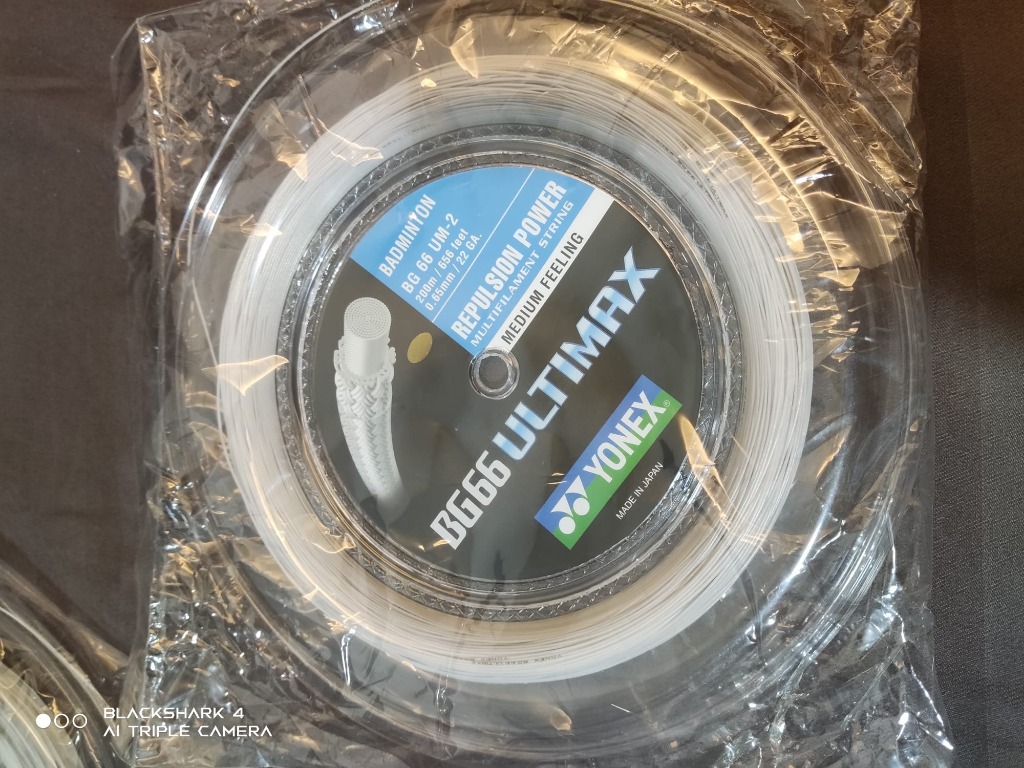 Yonex Authentic Made In Japan Badminton String (Coil) 200 Meters, See ...
