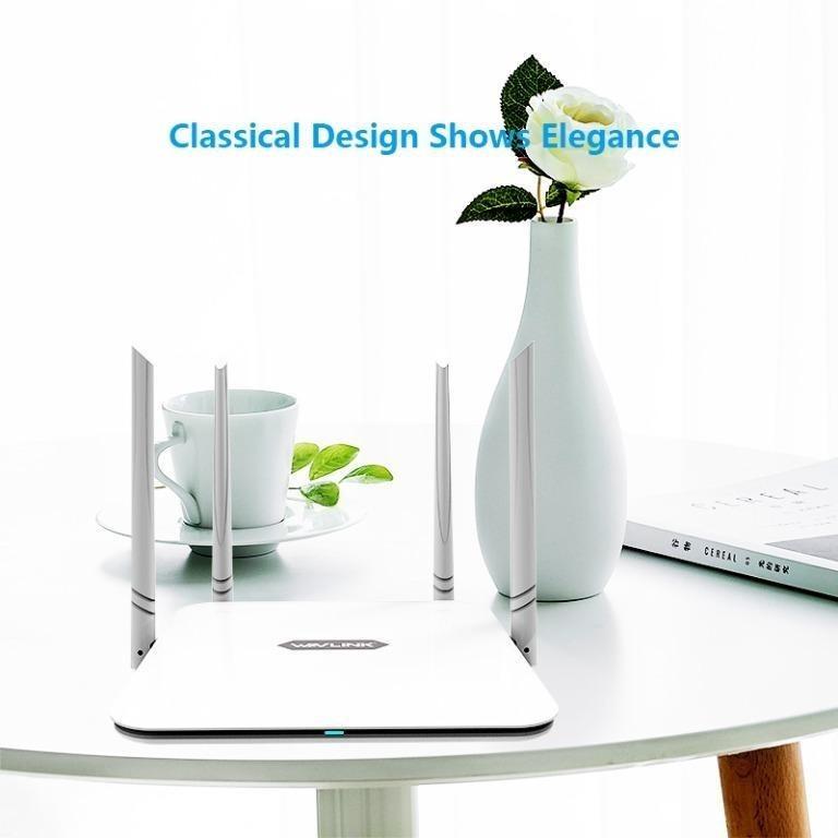 (114) WAVLINK AERIAL G2 AC1200 Smart WiFi Router Dual Band Wireless ...