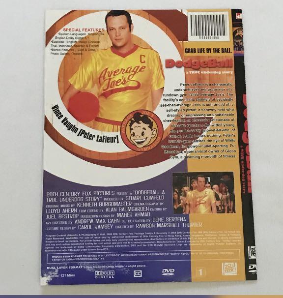 1DVD•{DVD, VCD & CD} GRAB LIFE BY THE BALL - DodgeBall For Sales, Hobbies & Toys, Music & Media ...
