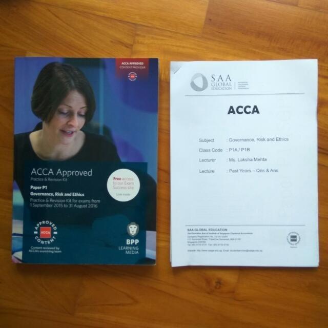 ACCA Textbooks Revision Study Kits Lecture Tutorial Notes, Hobbies ...
