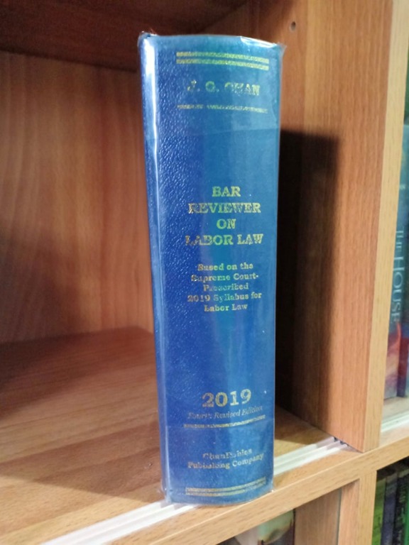 Bar Reviewer on Labor Law (2019 ed.) - Chan, Hobbies & Toys, Books ...
