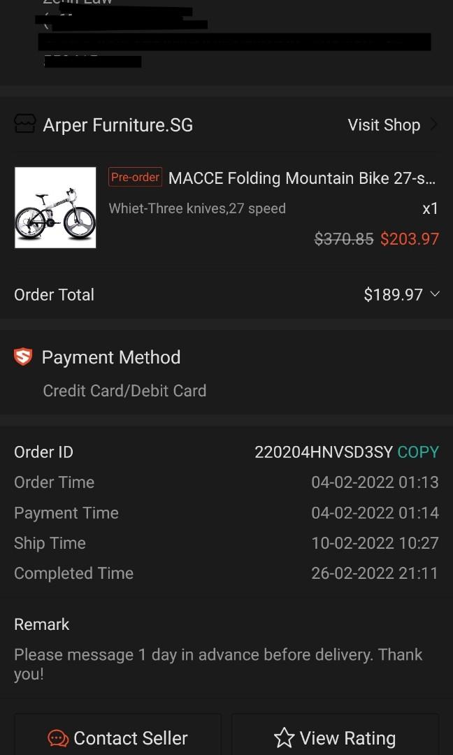 Bicycle MACCE White Foldable Mountain Bike, Sports Equipment, Bicycles ...