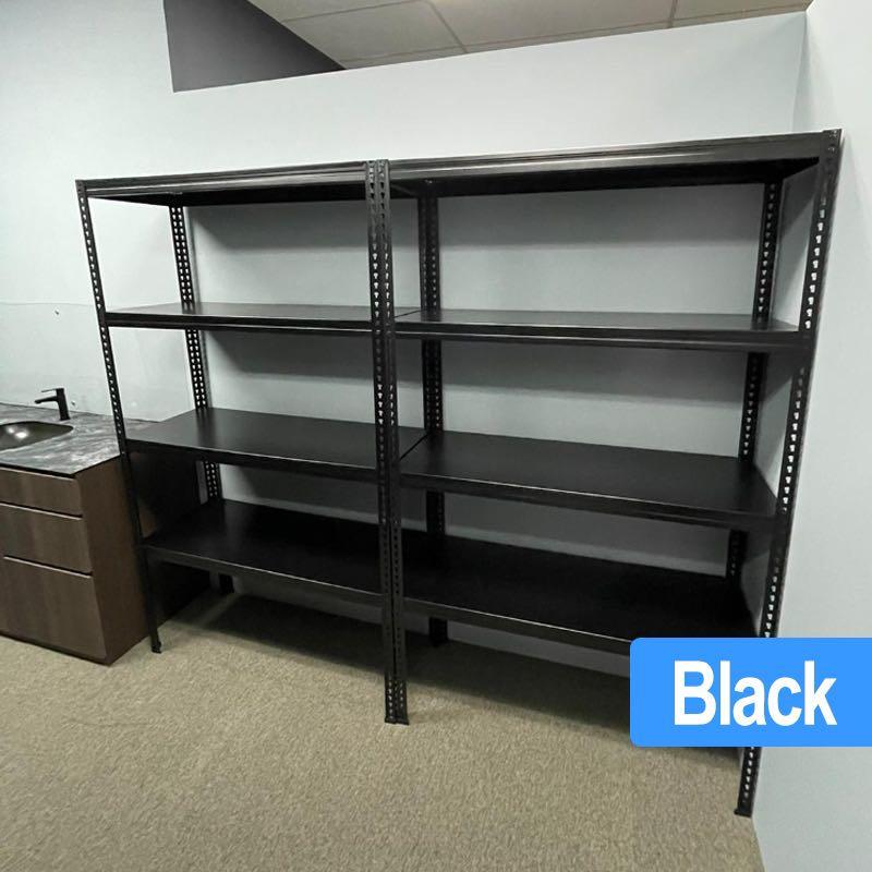 Black FUll Metal Rack for bomb shelter, store room, hdb, bto, condo ...