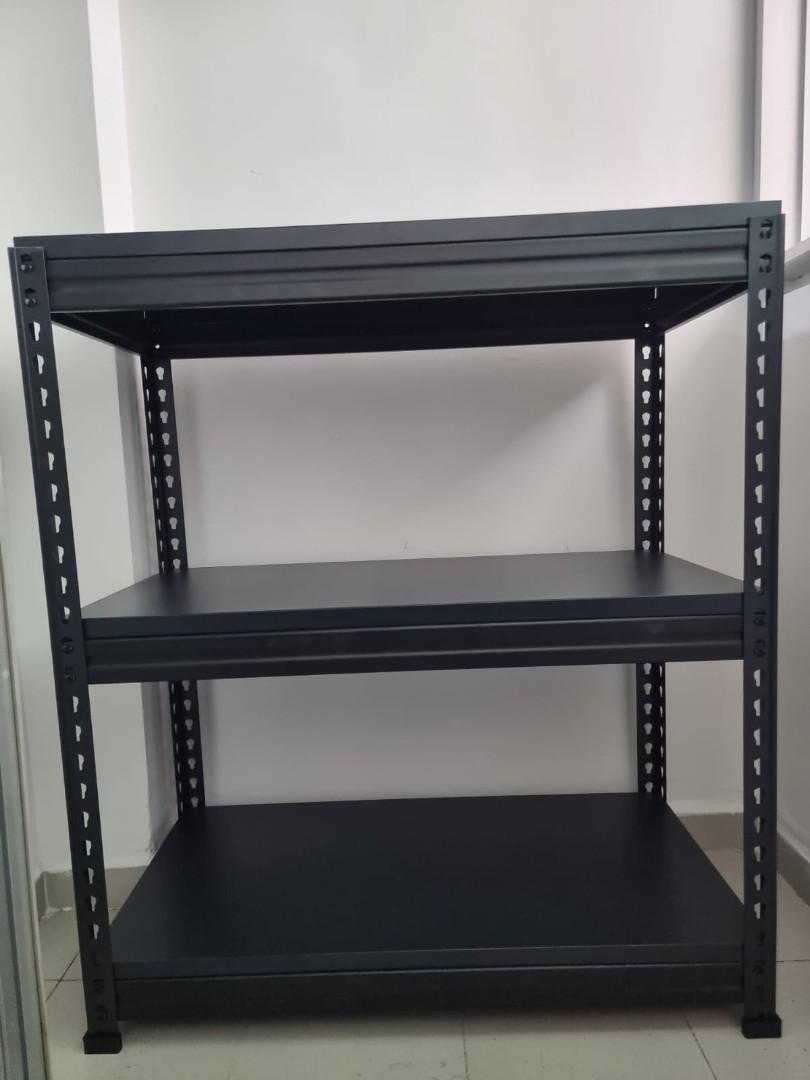 Boltless rack storeroom rack metal shelve, Furniture & Home Living ...