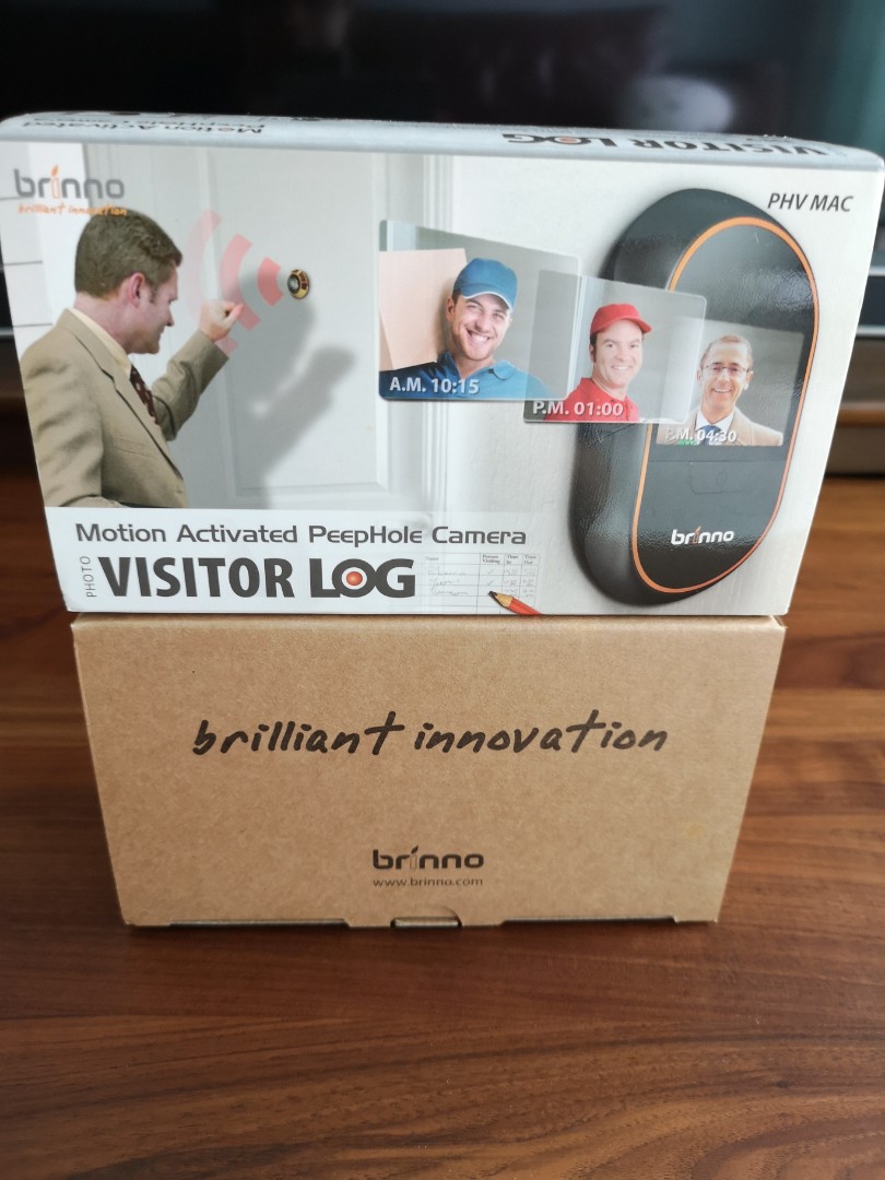 Brinno PHV MAC peephole camera, Furniture & Home Living, Security ...