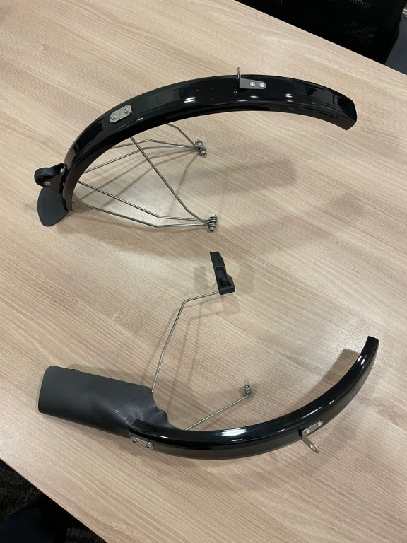 Brompton Front & Rear Mud Guard, Fender with E-hook (Black Edition ...