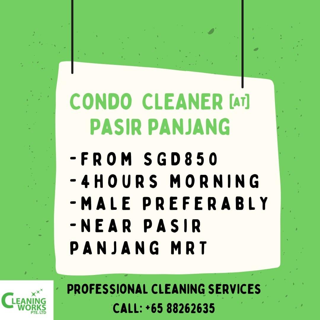 Singaporean Cleaners pasir panjang wanted, Jobs, Cleaning on Carousell