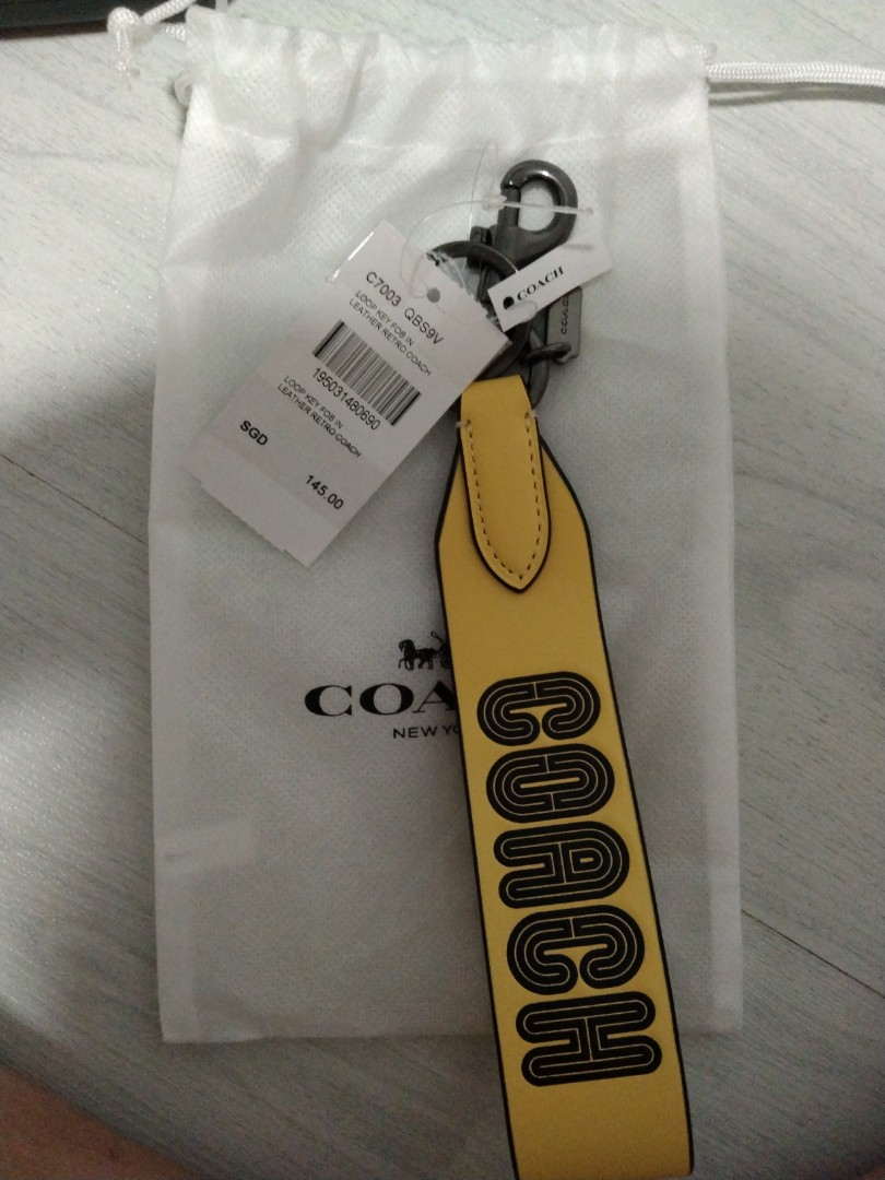 COACH LOOP KEY FOB IN LEATHER RETRO COACH BRAND NEW, Luxury ...