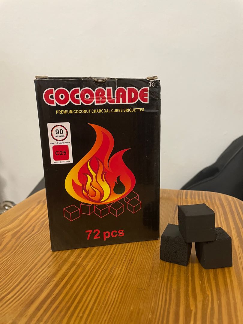 COCOBLADE 72 pcs charcoal made from coconut, Everything Else on Carousell