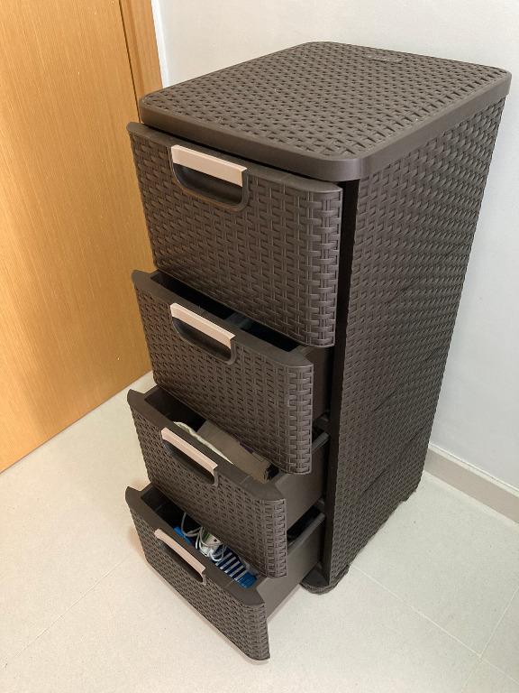 Curver 4 Drawers Cabinet, Furniture & Home Living, Furniture, Shelves ...