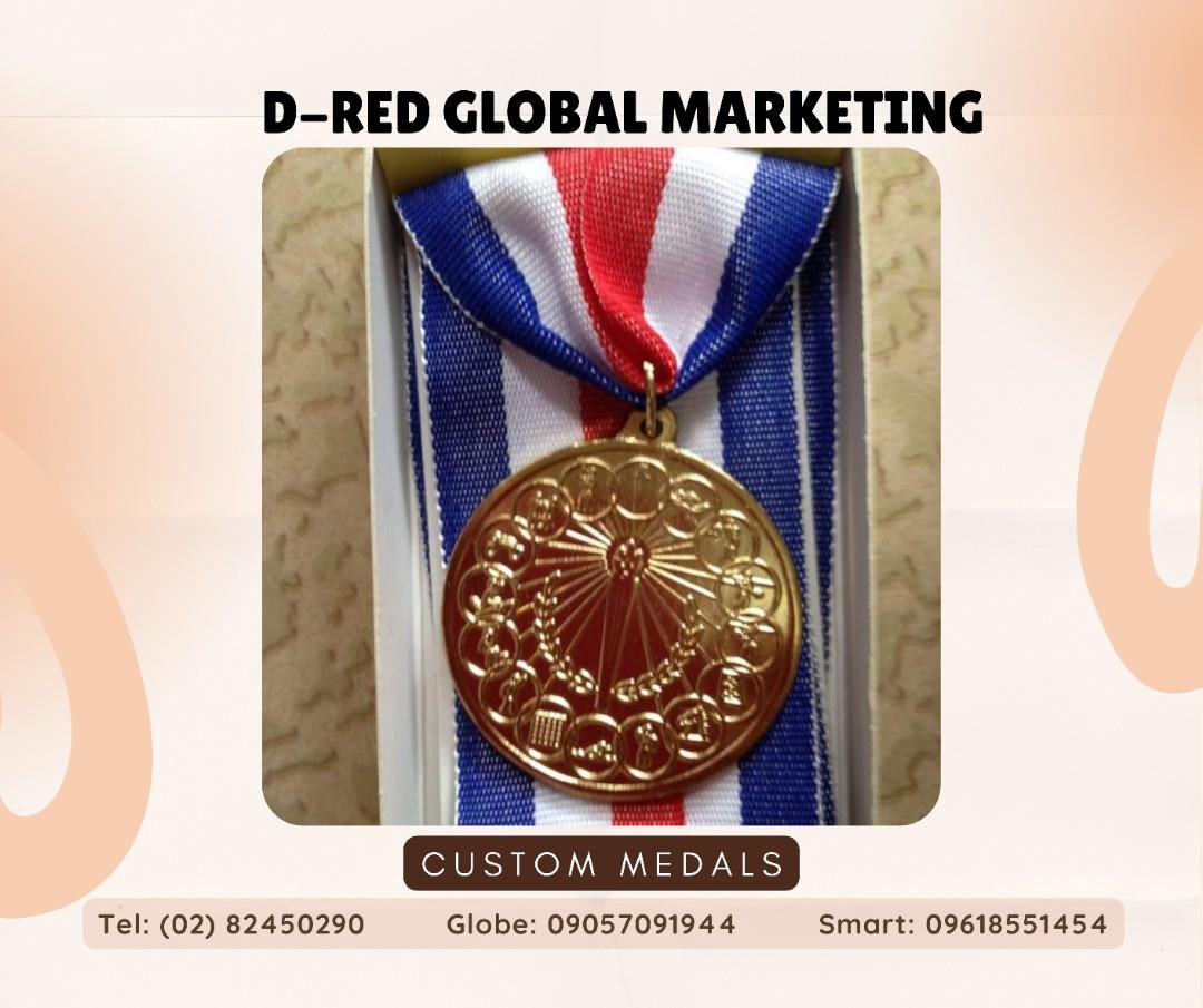 Custom Medals: Book & Torch, Kagawaran, Deped (Gold, Silver & Bronze ...