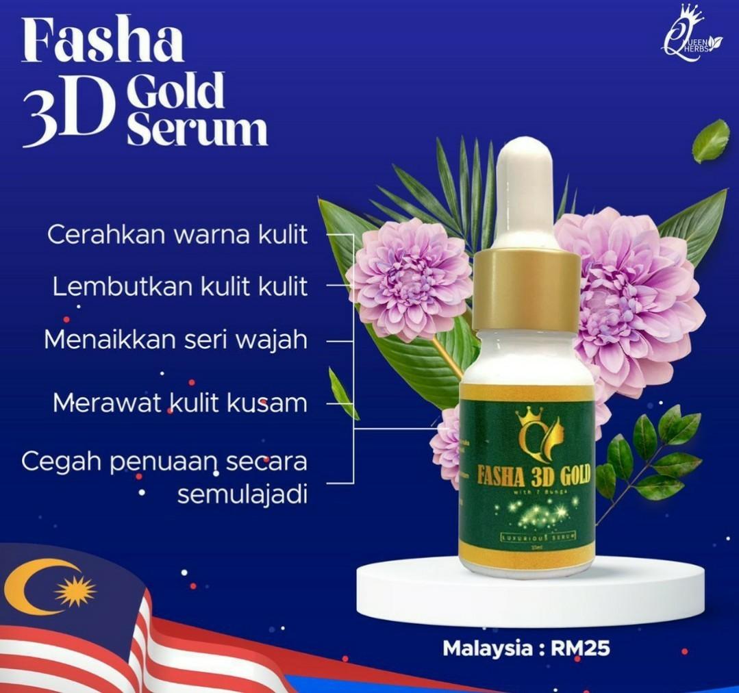 Fasha 3D Gold Serum, Beauty & Personal Care, Face, Face Care on Carousell
